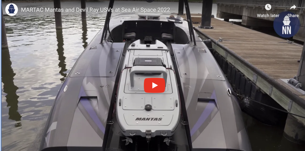 MARTAC Mantas and Devil Ray USVs at Sea Air Space 2022 | Defense.info